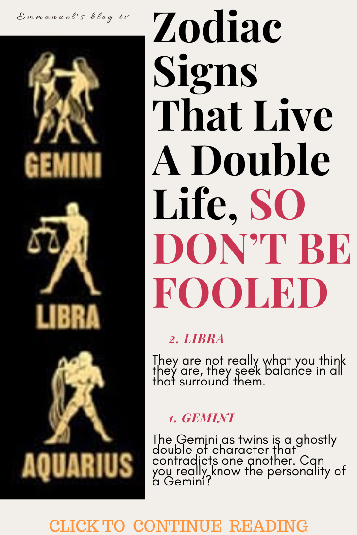 Zodiac Signs That Live A Double Life RANKED, SO DON’T BE FOOLED
