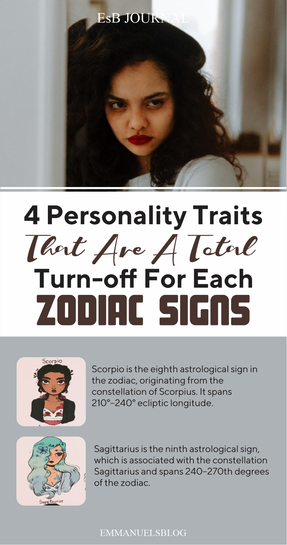 4 Personality Traits That Are A Total Turn-off For Each Zodiac Signs