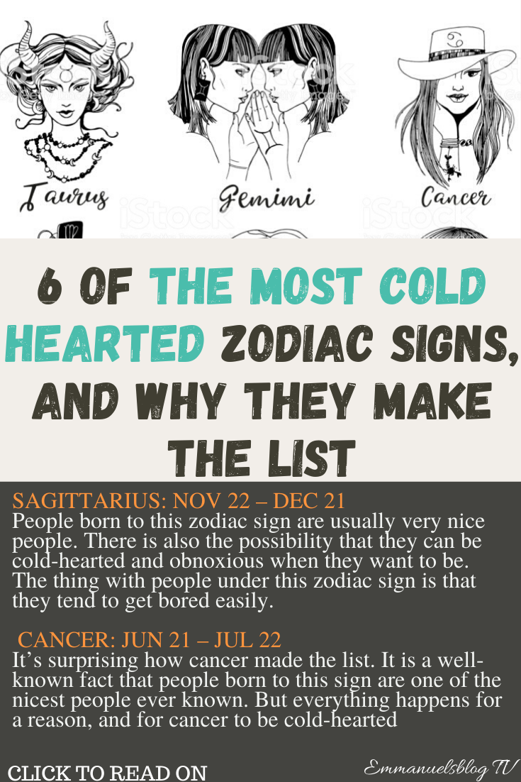 6 Of The Most Cold Hearted Zodiac Signs, And Why They Make The List