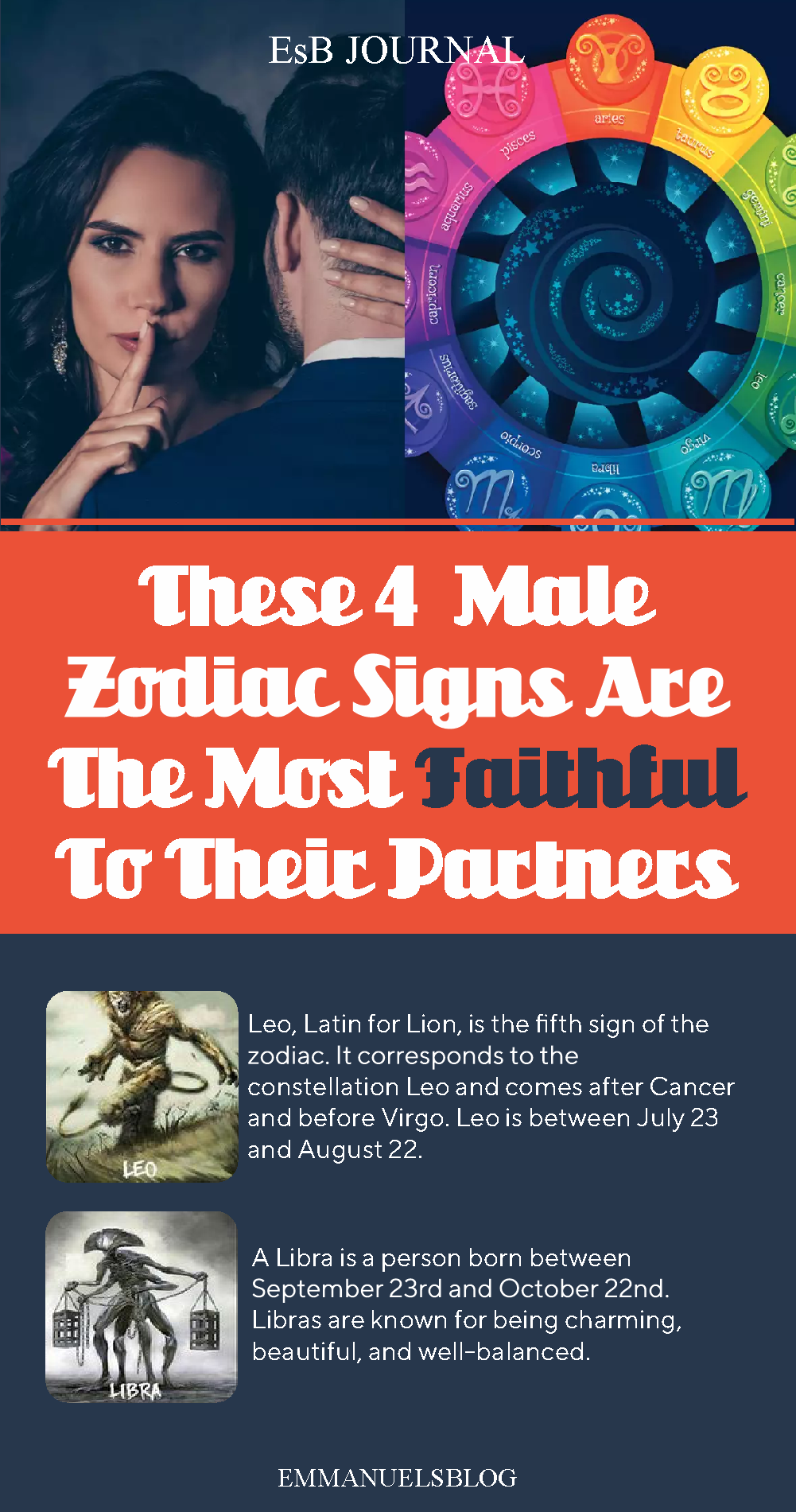 These 4 Male Zodiac Signs Are The Most Faithful To Their Partners.