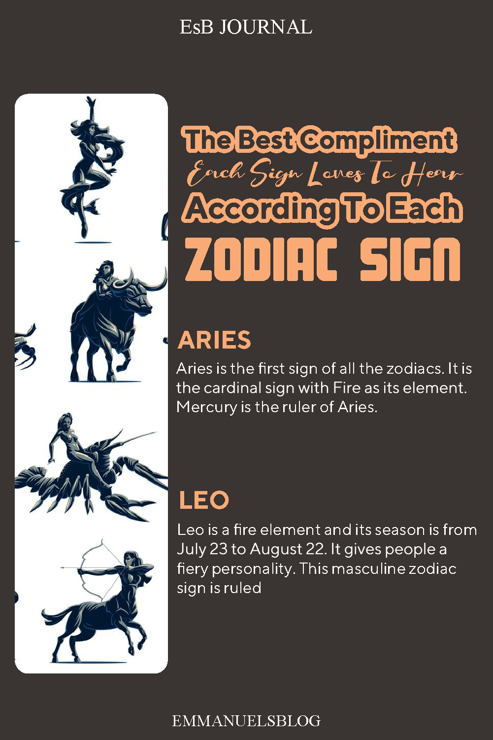 The Best Compliment Each Sign Loves To Hear According To Each Zodiac Sign.