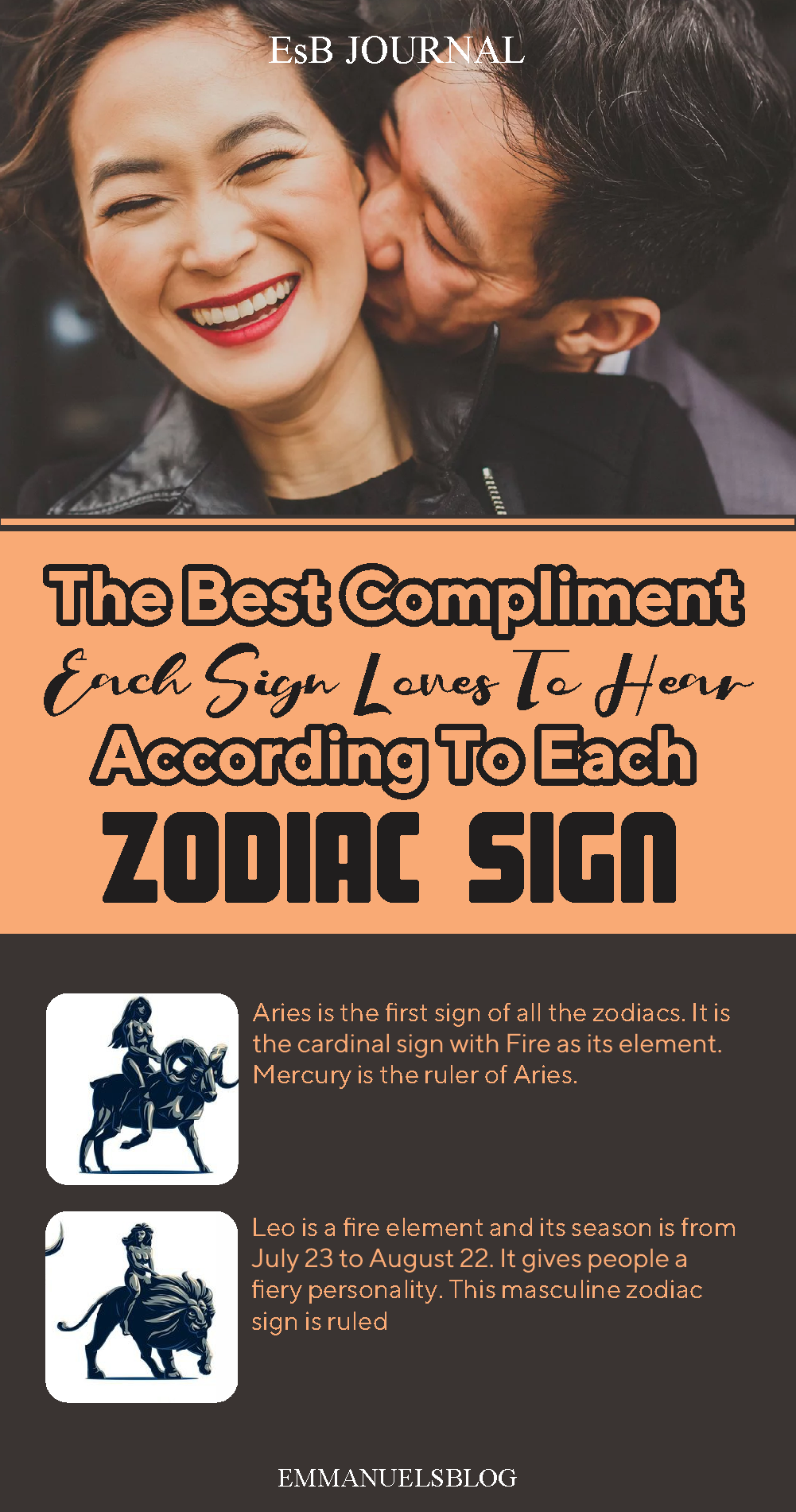 The Best Compliment Each Sign Loves To Hear According To Each Zodiac Sign.