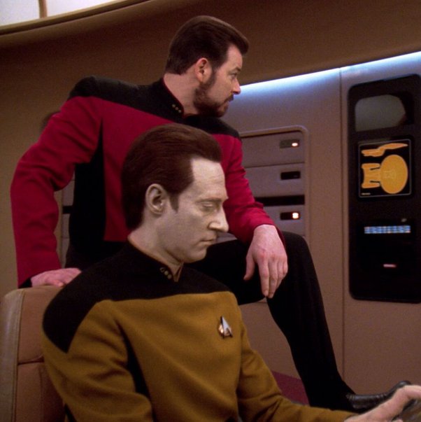 Why Doesn't Commander Riker Sit Like A Normal Person?