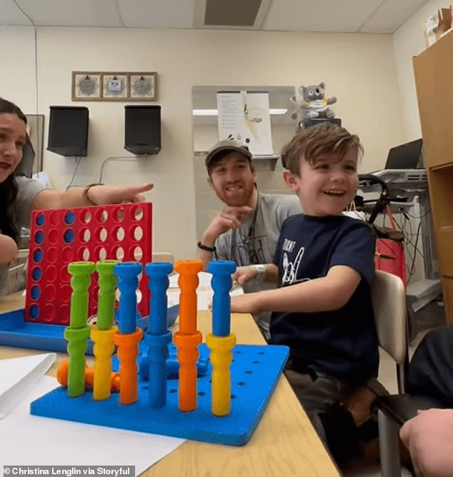 Heartwarming moment four-year-old deaf boy hears family's voice for the ...