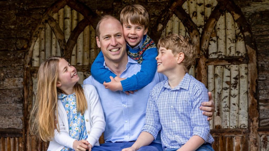Prince George And Princess Charlotte Beam At Dad, Prince William, In ...