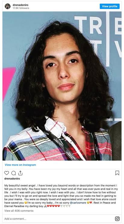 Actor Robert De Niro's grandson Leandro De Niro Rodriguez dies at 19