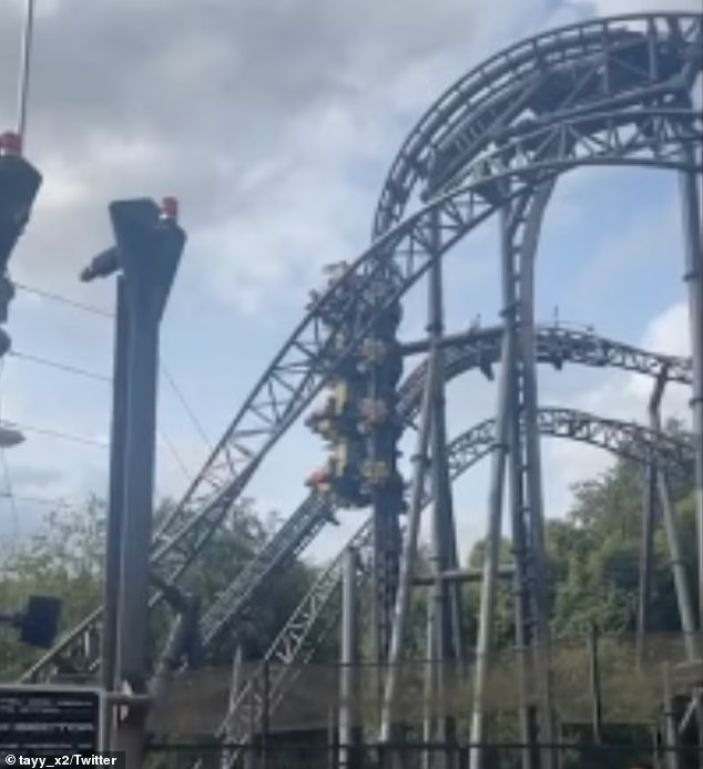 Moment Alton Towers ride 'breaks down' eight years after horror crash