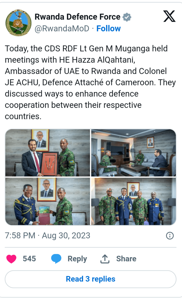 Rwanda, Cameroon presidents make major changes IN their military ...