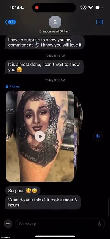 Obsessive OnlyFans member gets tattoo of Rubi Rose after spending at ...