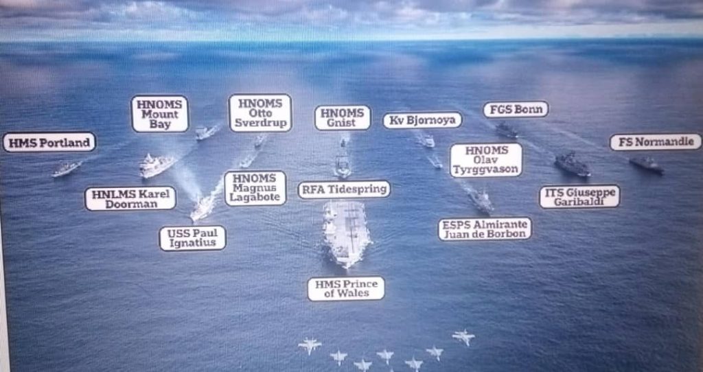 The Flagship Of The NATO Fleet Is Spearheaded By The British Aircraft ...