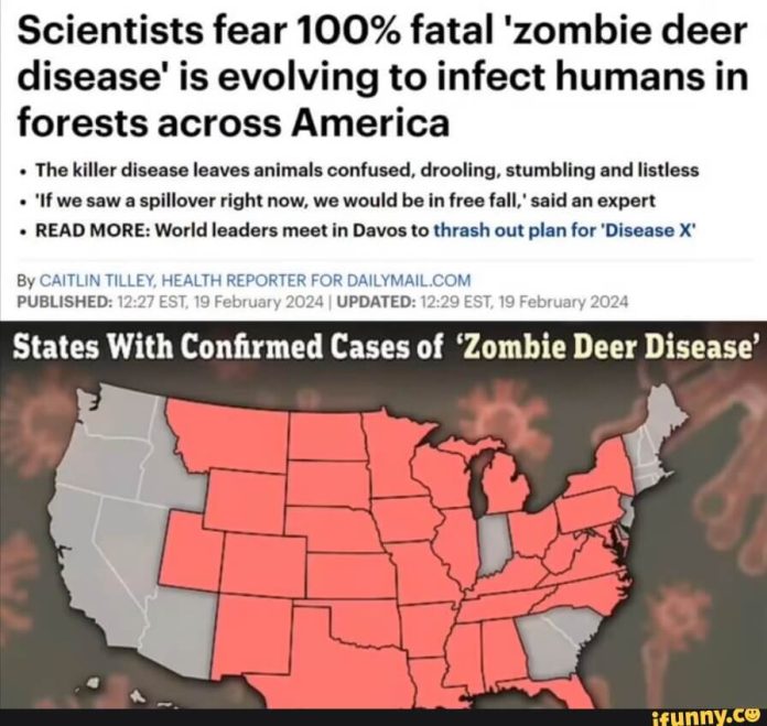 Expert WARNS about deadly zombie deer disease as health nuts are NOW ...