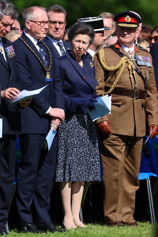 Princess Anne Showcases A Tailored Jacket And Adidas Sunglasses