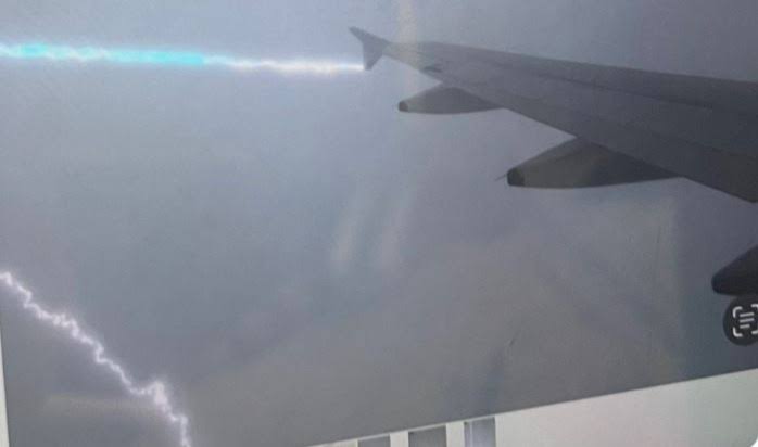 Horror as British Airways plane is struck by LIGHTNING