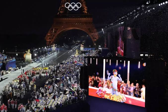 TESTICLE hanged out during 2024 Paris Olympics as dancer suffers x ...