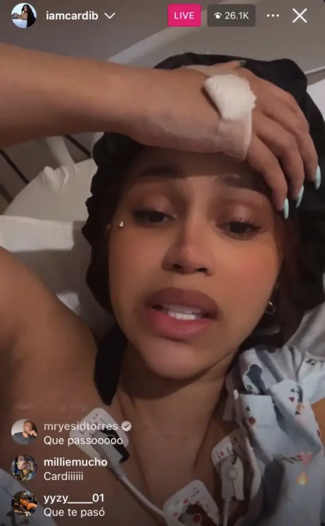Cardi B Expressed Outrage From Hospital Bed After Someone Made A Prank ...