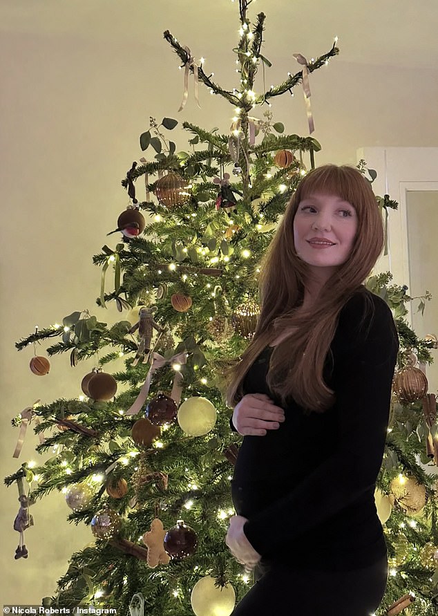 Nicola Roberts, 40, announces she is expecting her first child with ...