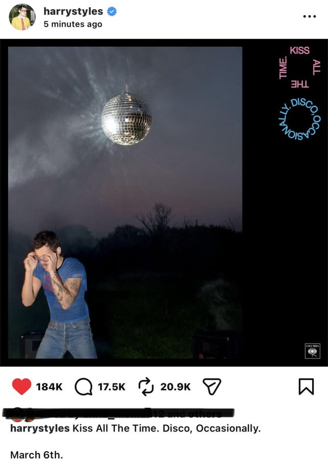 Harry Styles first new album KISS ALL THE TIME- in four years sent fans ...