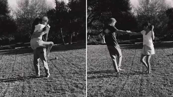 Meghan shares INTIMATE footage of her and Harry dancing filmed by ...